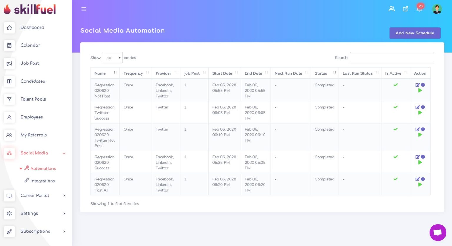 Social Media Recruiting Automation Software | Skillfuel
